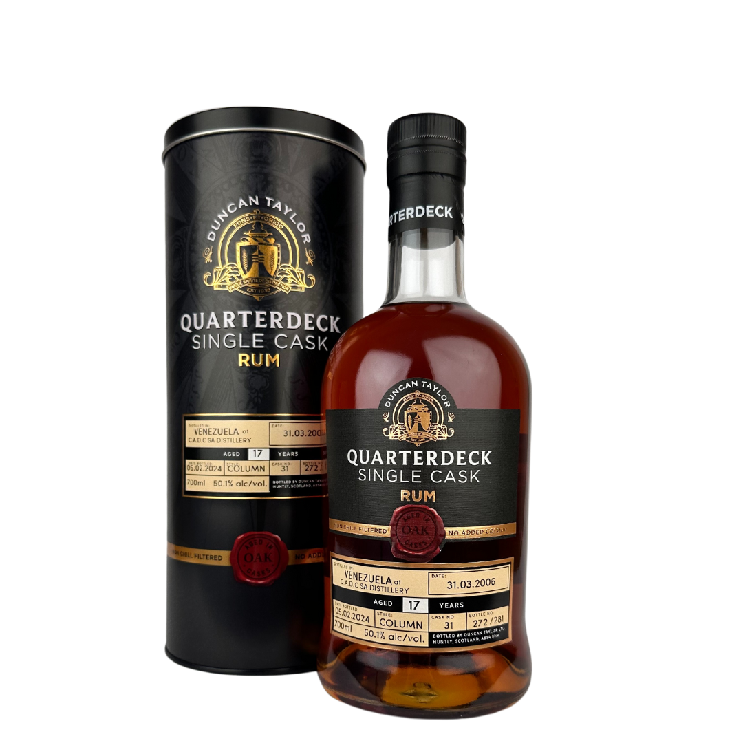 Quarterdeck Single Cask Rum Venezuela, 17 Year Old – The Spirits Embassy