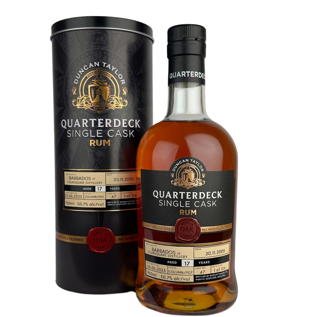 Quarterdeck Single Cask Rum Barbados, 17 Year Old – The Spirits Embassy