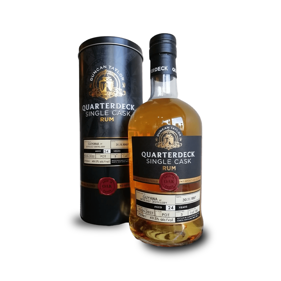 Quarterdeck Single Cask Guyana Rum UItlugt Distillery 24 Year Old – The ...